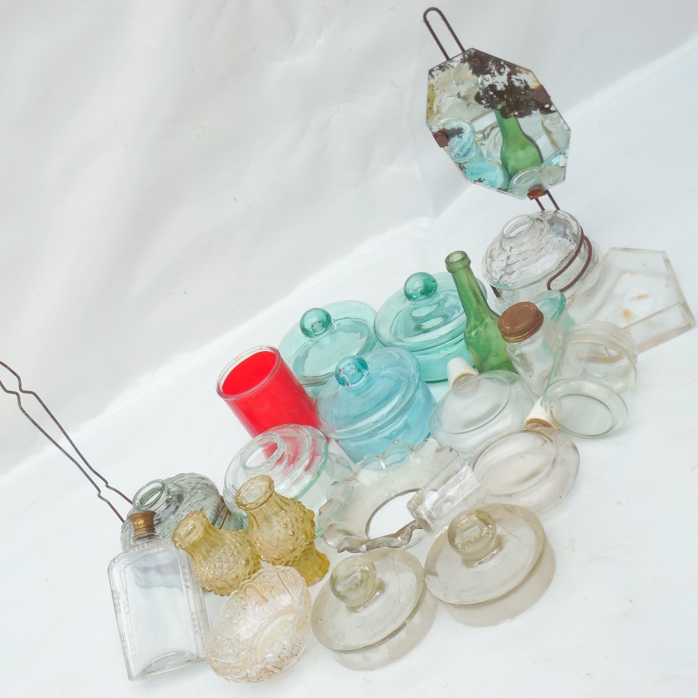 LOT 20 OBIECTE VECHI CONFECTIONATE DIN STICLA - DIVERSE PIESE | arhiva ...