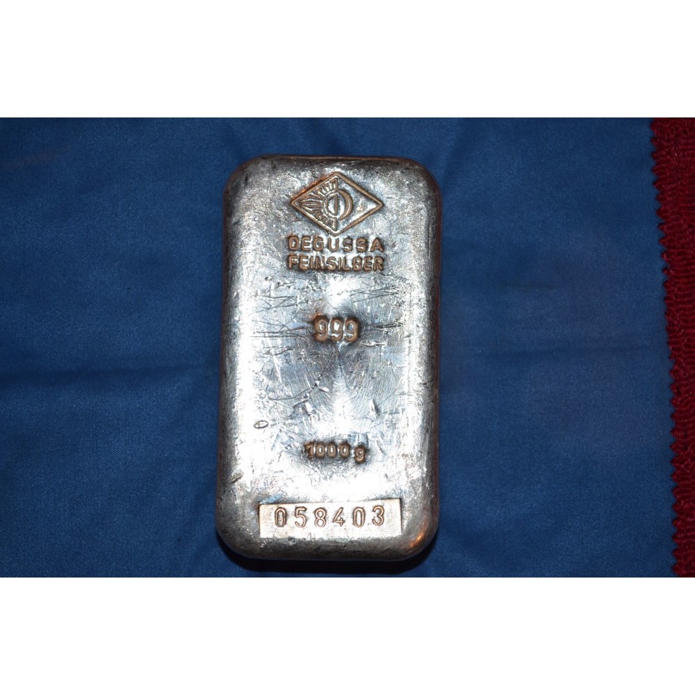 LINGOU - ARGINT 999 - DEGUSSA Feinsilber - ANII 60-70 - 1000g. -DOAR 2. ...