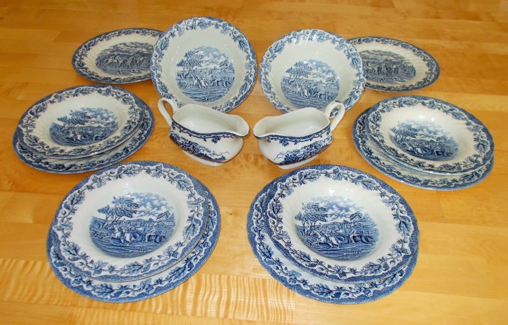 Set / Serviciu - masa - portelan Englezesc - Myott - Country Life - 6 ...