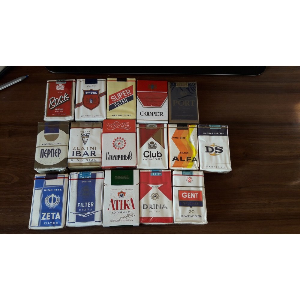 Pachete de Tigari de colectie 16 pachete , anii 70-80 . | Okazii.ro