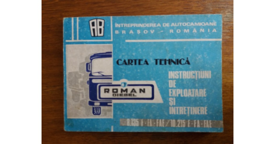 Carte tehnica ROMAN diesel 8.135 F, 10.215 F / R3P1F | arhiva Okazii.ro