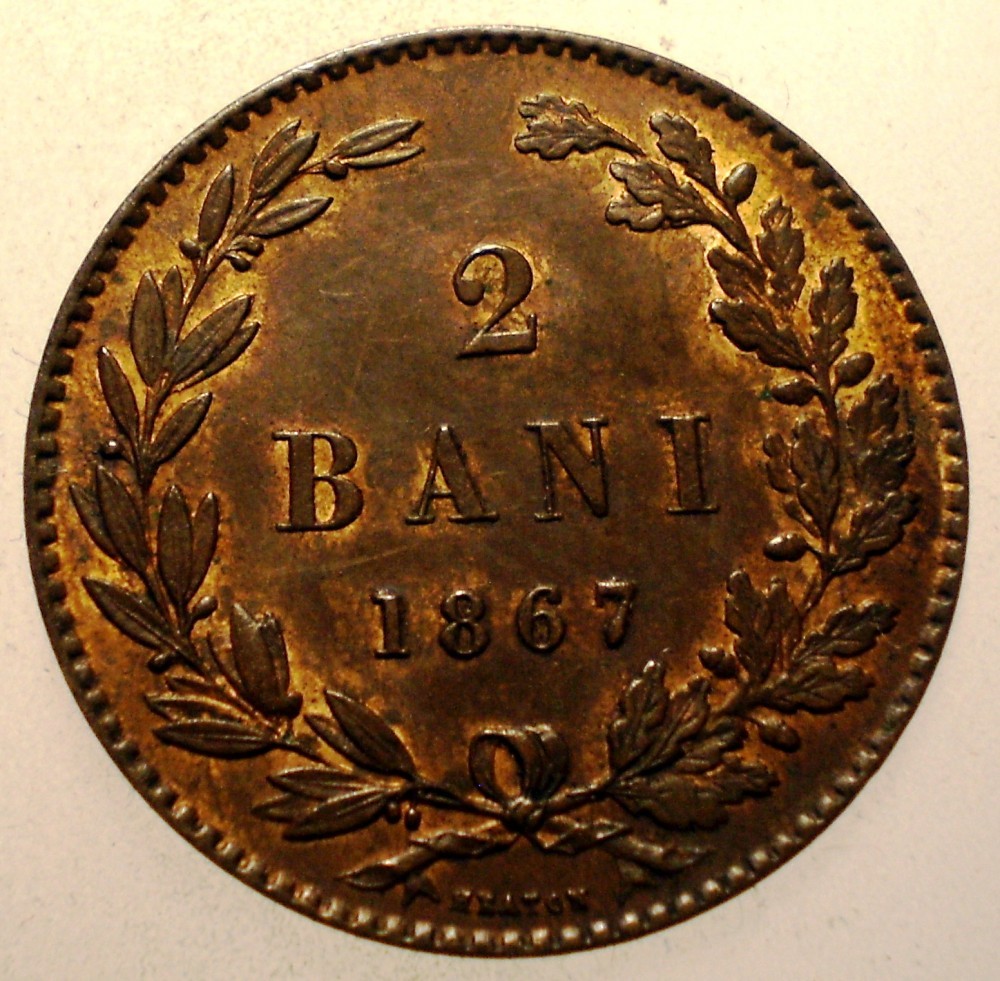 R.040 ROMANIA 2 BANI 1867 H XF | arhiva Okazii.ro