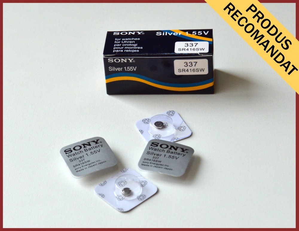 10 Baterii SONY 337 originale baterie SR416SW pentru casca japoneza ...