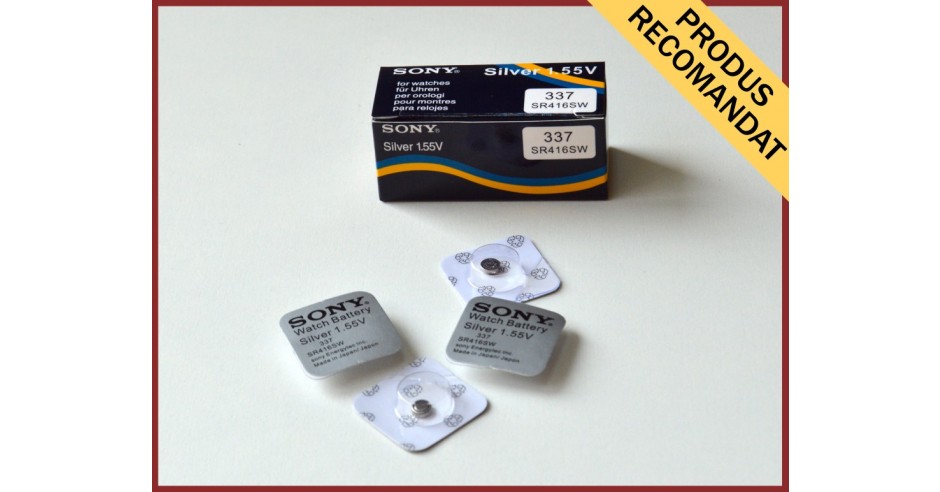 10 Baterii SONY 337 originale baterie SR416SW pentru casca japoneza ...