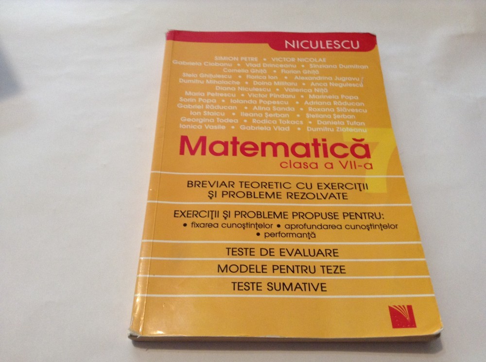 MATEMATICA CLASA A VII- ,A BREVIAR TEORETIC CU EXERCITII REZOLVATE ... MATEMATICA CLASA A VII- ,A BREVIAR TEORETIC CU EXERCITII REZOLVATE ...