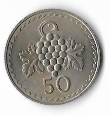 Moneda 50 mils 1963 - Cipru | arhiva Okazii.ro