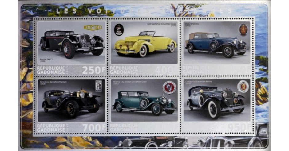 R.Gabon -2017 -Masini Antice-1 Coala Mica**-Gab 020 | arhiva Okazii.ro