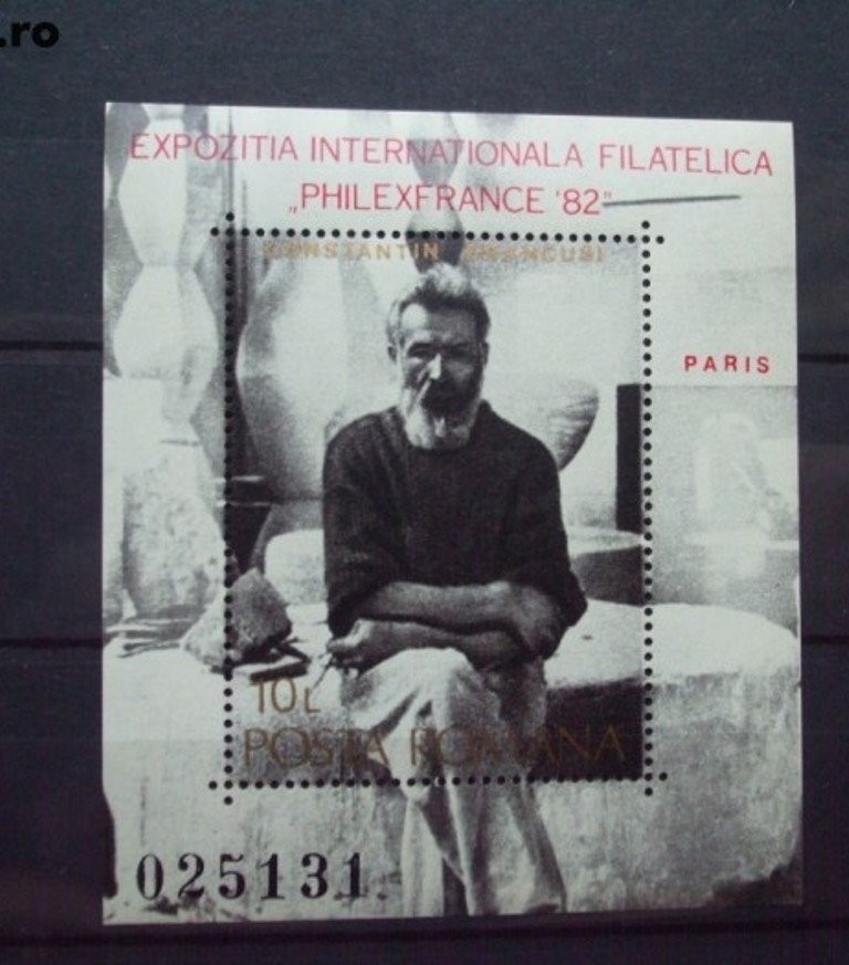 Romania 1982 - CONSTANTIN BRANCUSI, colita nestampilata, D28 | arhiva ...