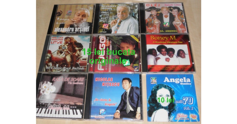 CD Arsinel,Boney M,Iovu,Nitescu,Angela Similea,Rock Ballads 15 buc ...