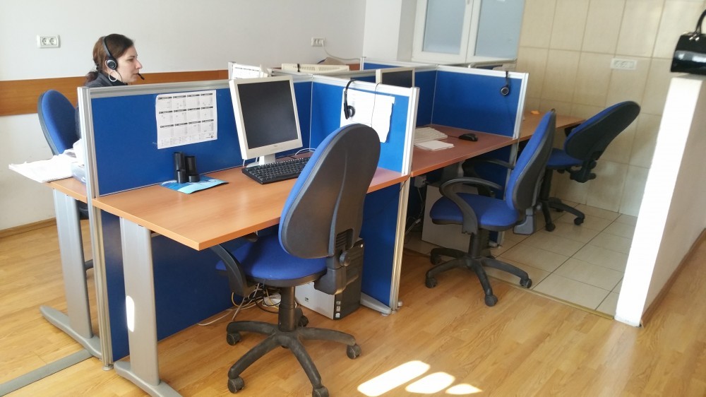 Mobilier birou - insula modulara 6 lucuri cu 6 scaune | arhiva Okazii.ro