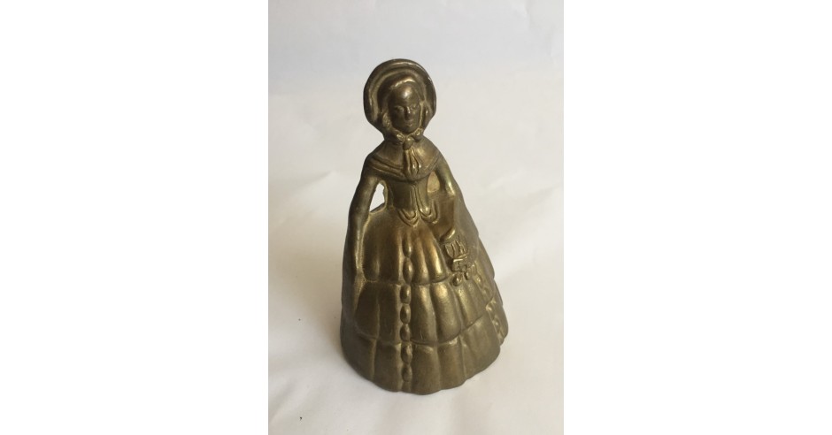 Clopot din alama masiva domnita cu rochie 12cm/7cm | arhiva Okazii.ro