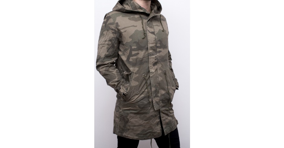 Geaca Army lunga - geaca barbati geaca slim fit geaca camuflaj cod 172 ...
