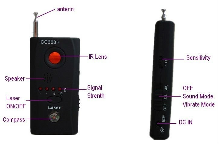 Detector de microfoane DETECTOR telefoane DETECTIE camere spion ...