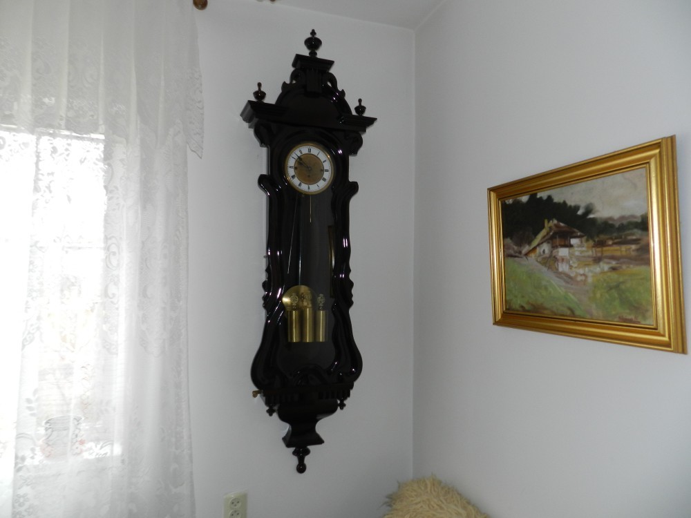 Pendula,ceas de perete 3 greutati,nemtesc,sferturi garantie,returnabil ...