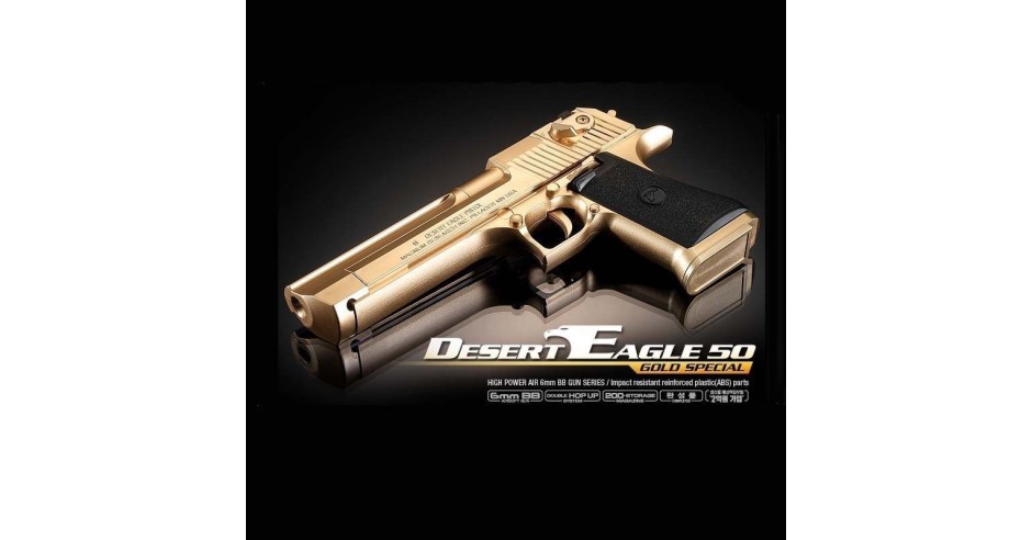 ACADEMY Desert Eagle 50 Gold Special Airsoft Pistol BB Gun 6mm Hand ...