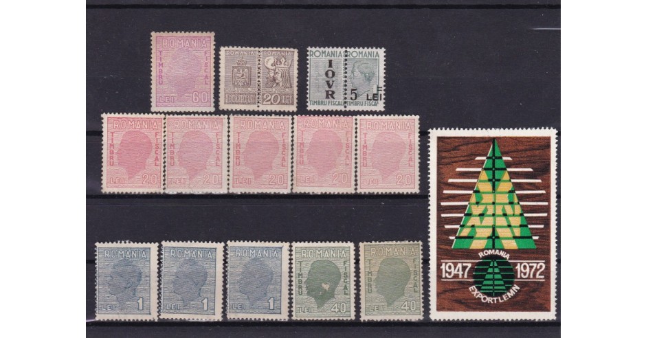 ROMANIA LOT TIMBRE FISCALE | arhiva Okazii.ro