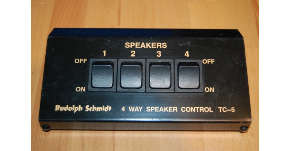 Control boxe switch-RUDOLPH SCHMIDT 4 way speaker control TC-5 | arhiva ...