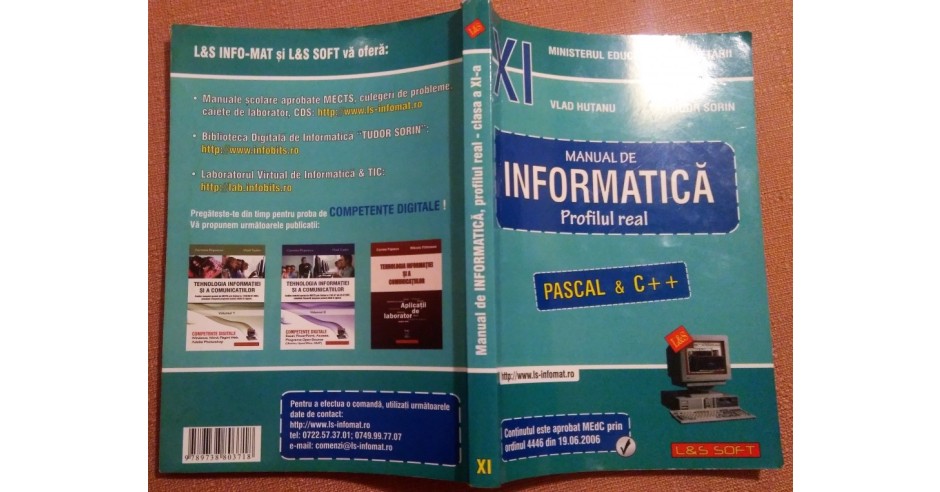 Manual de Informatica, clasa a XI-a, profilul real - Vlad Hutanu, Tudor ...