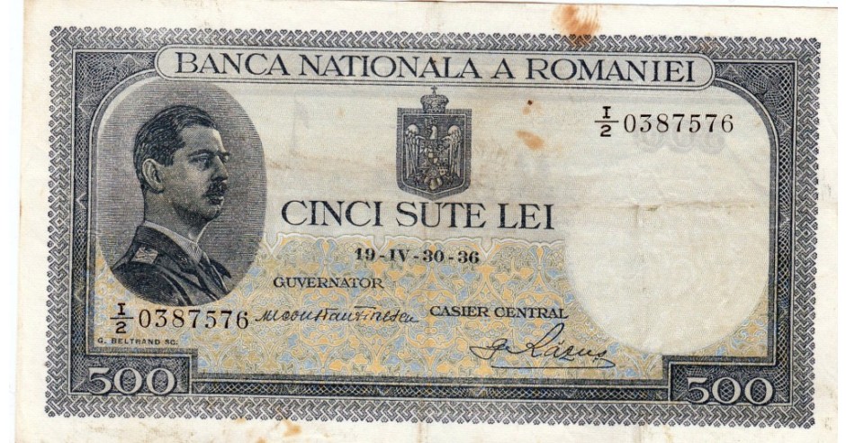 * Bancnota 500 lei 1936 -P | arhiva Okazii.ro