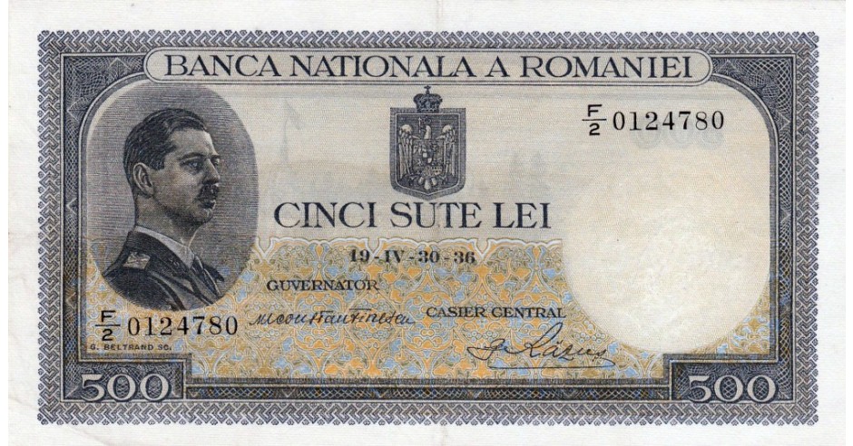 * Bancnota 500 lei 1936 -P | arhiva Okazii.ro