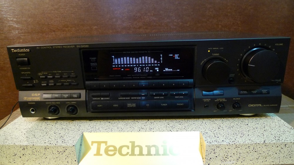 Amplituner Technics SA-GX530 spectrum analyzer, loudness, telecomanda, manual | arhiva Okazii.ro