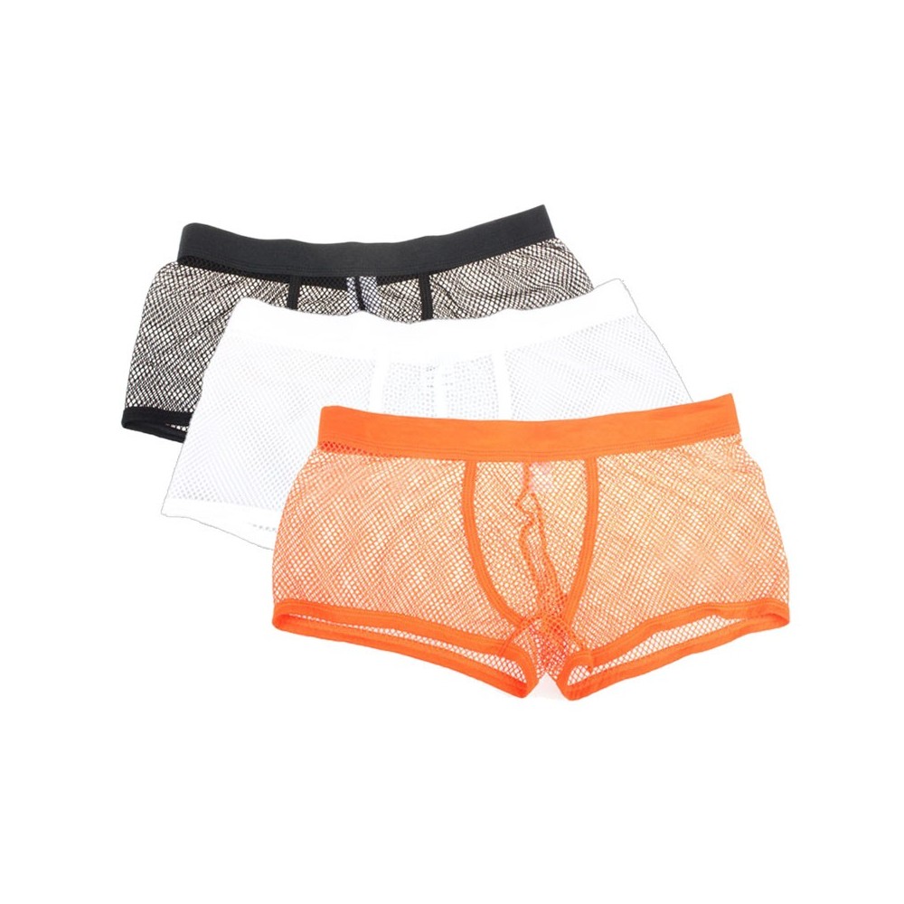 Chiloti / boxeri / lenjerie intima barbati - material mesh (plasa ...