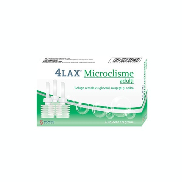 Microclisme adulti 4Lax, 6 unidoze x 9 g | arhiva Okazii.ro