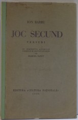 JOC SECUND , VERSURI de ION BARBU , 1930 | arhiva Okazii.ro