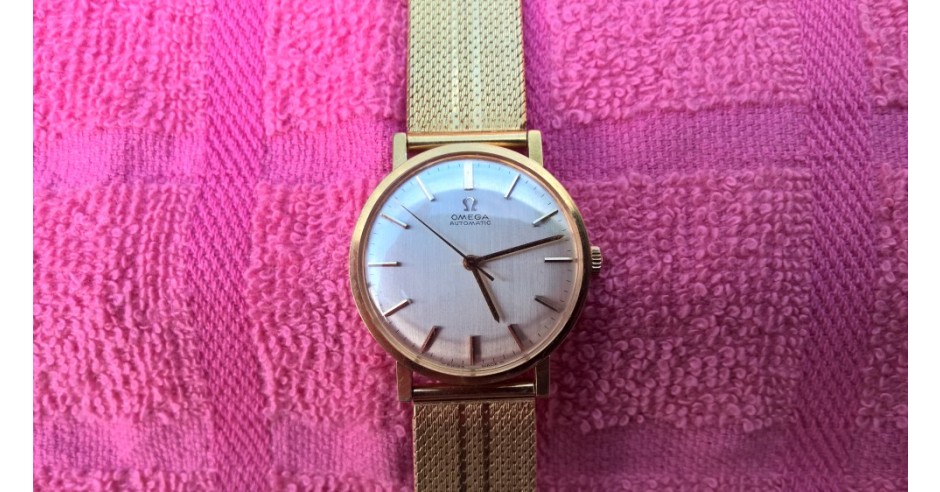 OMEGA AUTOMATIC CARCASA ?i BRATARA din AUR 18K | arhiva Okazii.ro