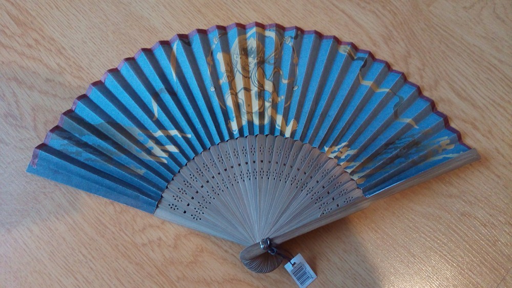 Evantai Japonez Stil Vechi/Vintage din Bambus | arhiva Okazii.ro