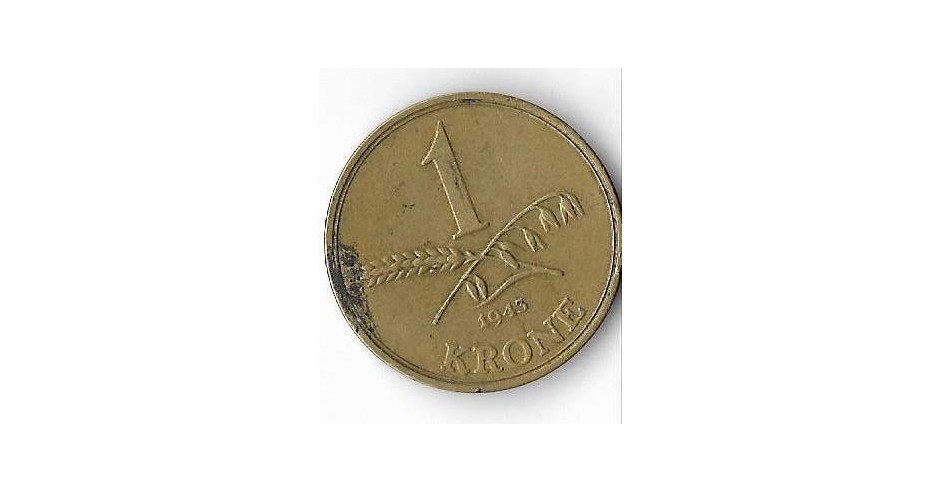 Moneda 1 krone 1943 - Danemarca | arhiva Okazii.ro