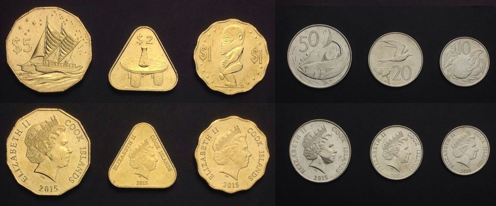 INSULELE COOK ? SET COMPLET DE MONEDE ? 10+20+50 Cent 1+2+5 Dollars ...