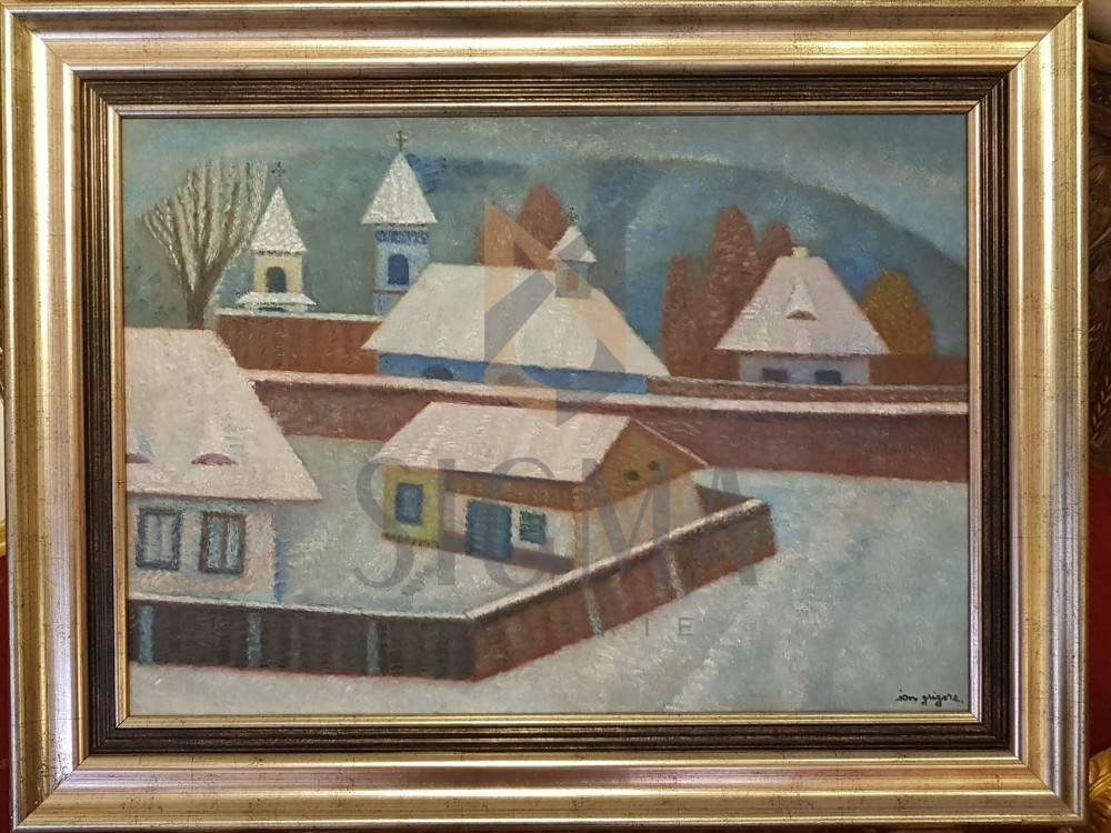 TABLOU, ION GRIGORE "IARNA", U/P 2015 - ION GRIGORE | arhiva Okazii.ro