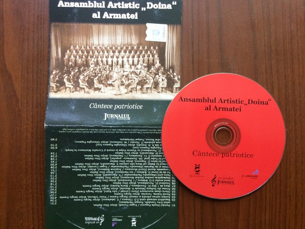 ansamblul artistic doina al armatei cantece patriotice cd disc muzica ...