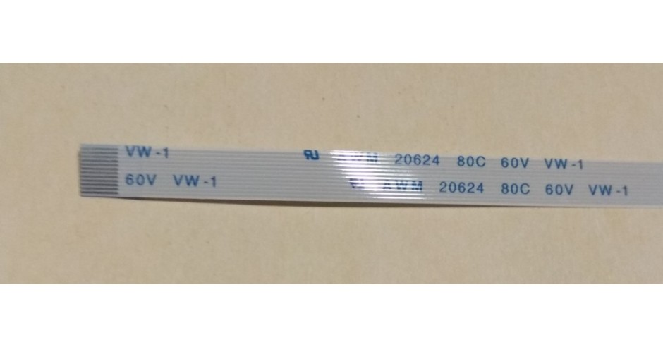 Cablu panglica FFC flexibil 12 pini fire pas 0.5mm dot, lungime 10cm ...