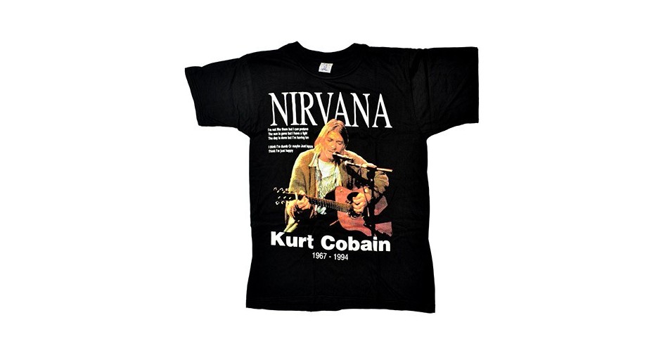 Tricou rock 180 gr. Kurt Cobain - Nirvana 1967 - 1994 | arhiva Okazii.ro