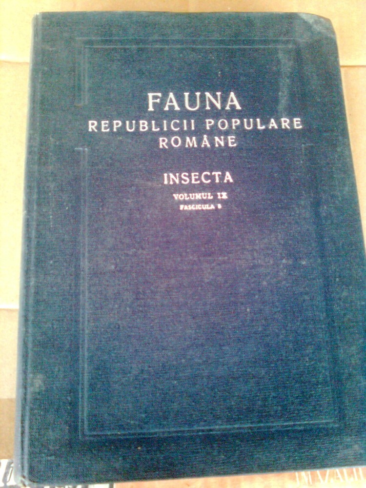 FAUNA RPR ~ INSECTA (vol. IX ~ fascicula 5 ) - FAMILIA ICHNEUMONIDAE ...