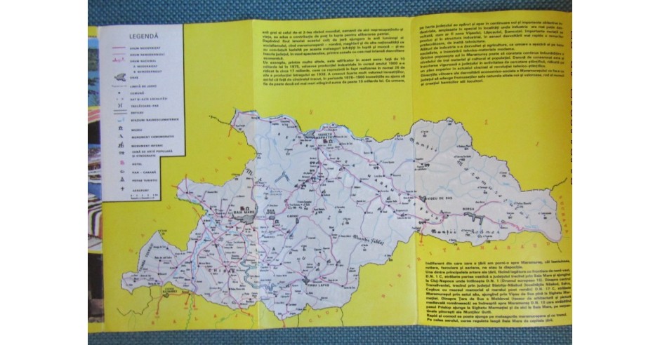 Pliant turistic cu harta. OJT MARAMURES-TRASEE TURISTICE MARAMURESENE ...