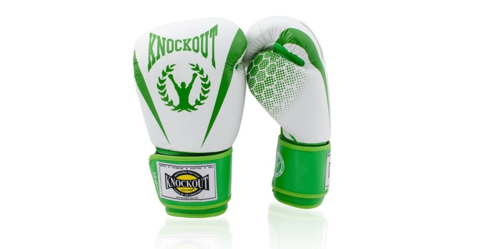 MANUSI BOX KNOCKOUT PRO SPARRING 2.0 ALB/VERDE | arhiva Okazii.ro