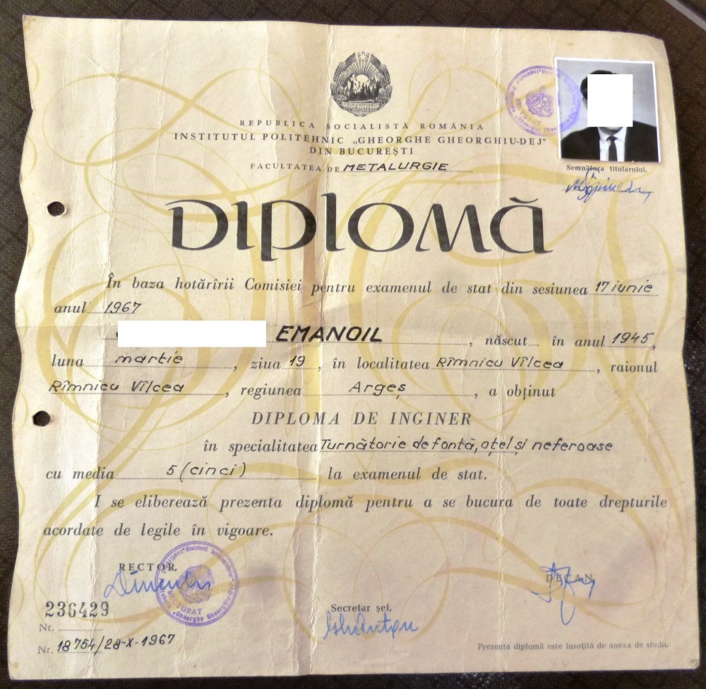 Diploma Facultate RPR | arhiva Okazii.ro