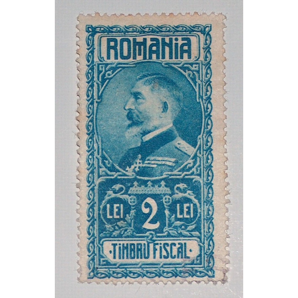 Timbru fiscal vechi de 2 lei cu Ferdinand | Okazii.ro
