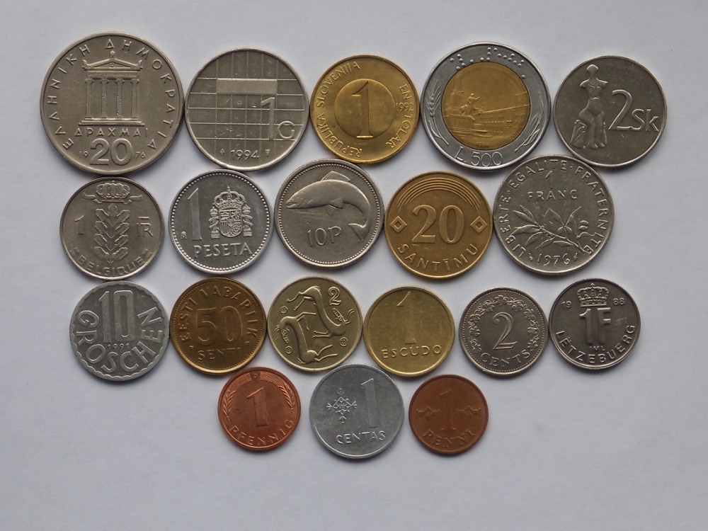 LOT 19 MONEDE DIN 19 TARI EUROPA- PRE EURO | arhiva Okazii.ro