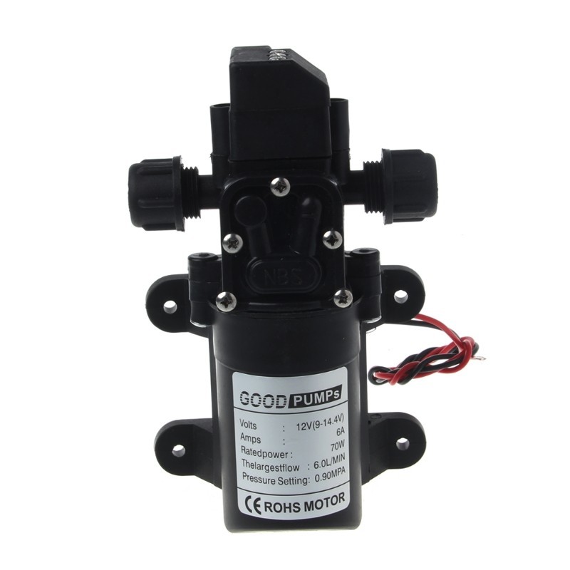 Pompa apa 6 Litri debit cu presostat 12V 70W 131 PSI rulote stropit ...