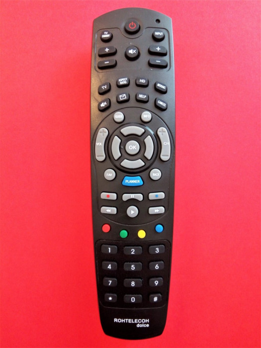 Telecomanda receptor Telekom / receiver DOLCE HD / TELEKOM HD buton ...