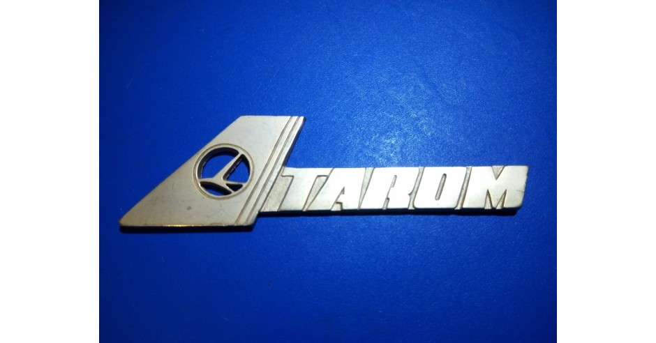 Emblema Tarom vintage , placheta aurita de colectie | arhiva Okazii.ro