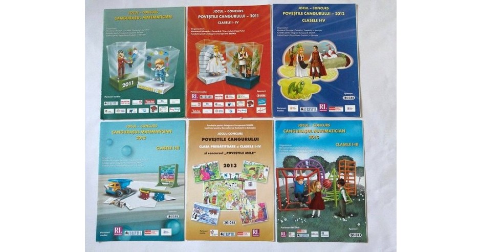 Lot 6 reviste copii, cu diverse concursuri Canguru | arhiva Okazii.ro