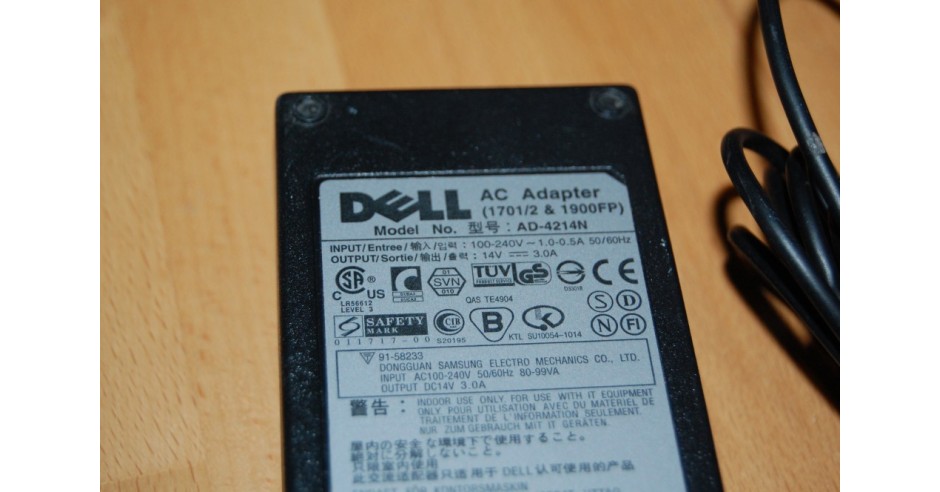 Alimentator monitor DELL/SAMSUNG 14v 3A 42W model AD-4214N MUFA CU PINI ...