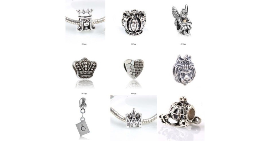SET 9 Charm talismane pandantive pt bratara PANDORA plct argint ...