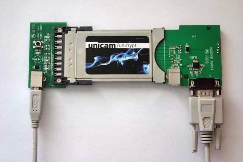 Programator modul CI CI+ CAM Unicam, Maxcam, GigaCAM,etc rs232 serial ...