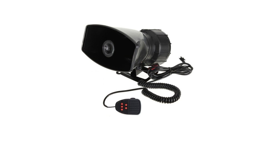 Sirena auto 60W cu 5 tonuri si portavoce 12v COD (15-2) | arhiva Okazii.ro